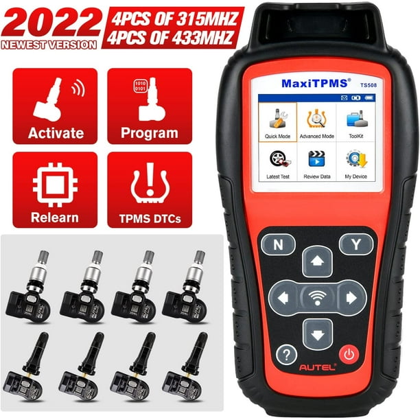 Autel TPMS Programming Tool MaxiTPMS TS508 Kit, with $300 4PCS 315MHz ...