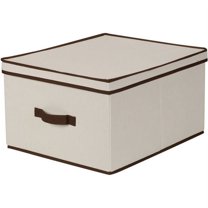 Household Essentials Jumbo Canvas Storage Box with Lid - Walmart.com