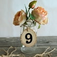 JLFNYA Wooden Table Numbers,10Pcs 1-10 Wedding Table Numbers Hanging ...