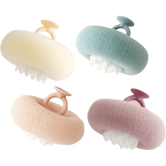 LujingZ Super Soft Sunflower Suction Cup Bath Ball, New Upgraded 2-in-1 ...