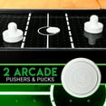 Franklin Sports 20" Air Hockey Strong Fans - 2 Pushers & Pucks - Black ...