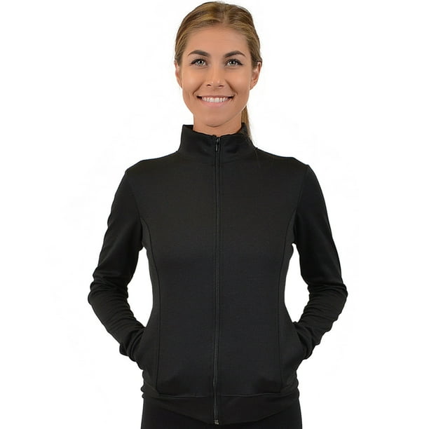 Stretch Is Comfort Women's and Plus Dance Cheer Cotton Warm up Jacket ...