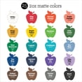 Apple Barrel Color Basics 2 fl oz Acrylic Craft Paint Set, Matte Finish ...