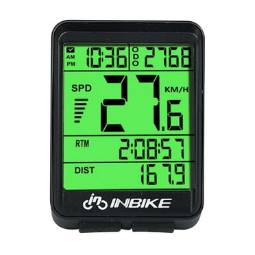 INBIKE Waterproof Wireless Bike Computer - Speedometer with LCD Display ...