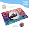 BaHomeck placemats Set of 4 Mermaid Scales With Pastel Rainbow Colors ...
