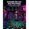 Solar Floating Pool Light with Fish Projection, LED Glowing Magical ...
