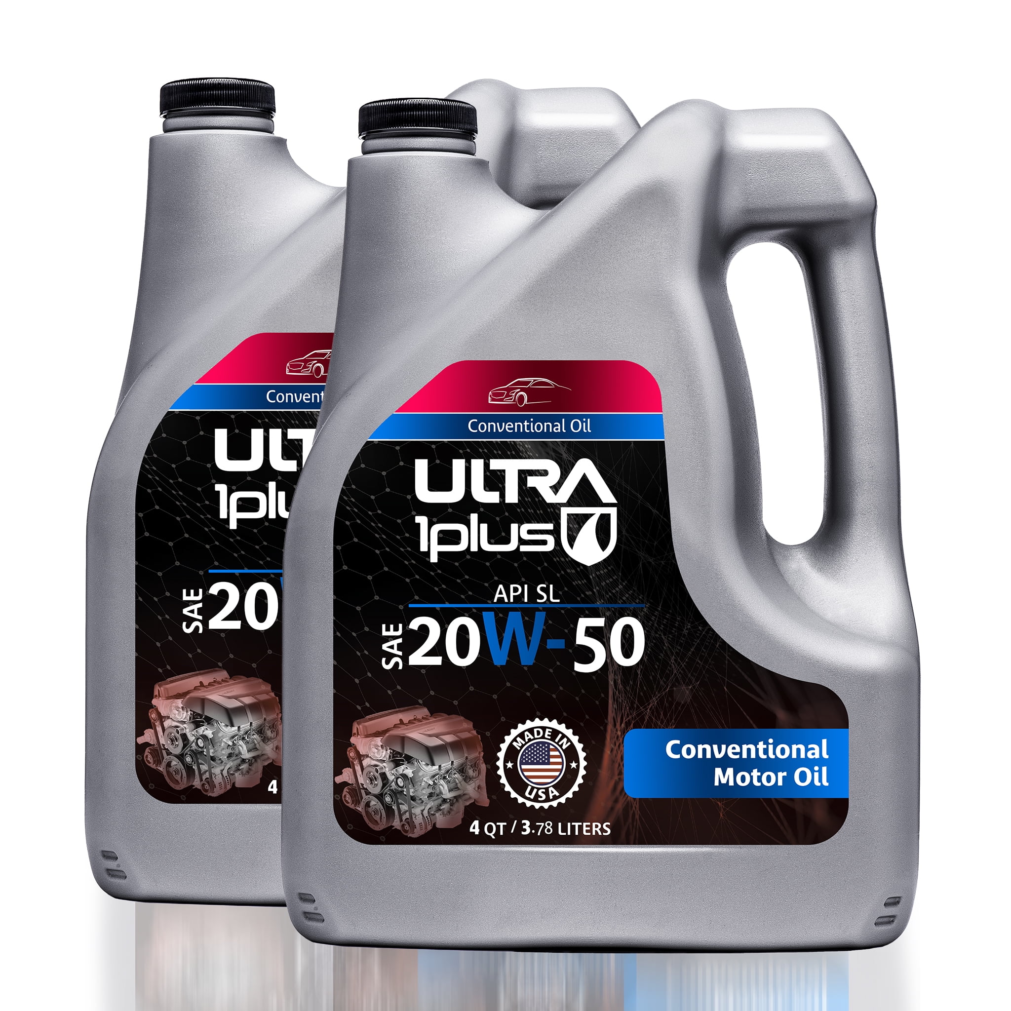 Ultra1Plus™ SAE 20W-50 Conventional Motor Oil, API SL - Walmart.com
