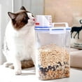1.5kg/2kg Dog Cat Food Storage Container Plastic Pail With Measuring ...