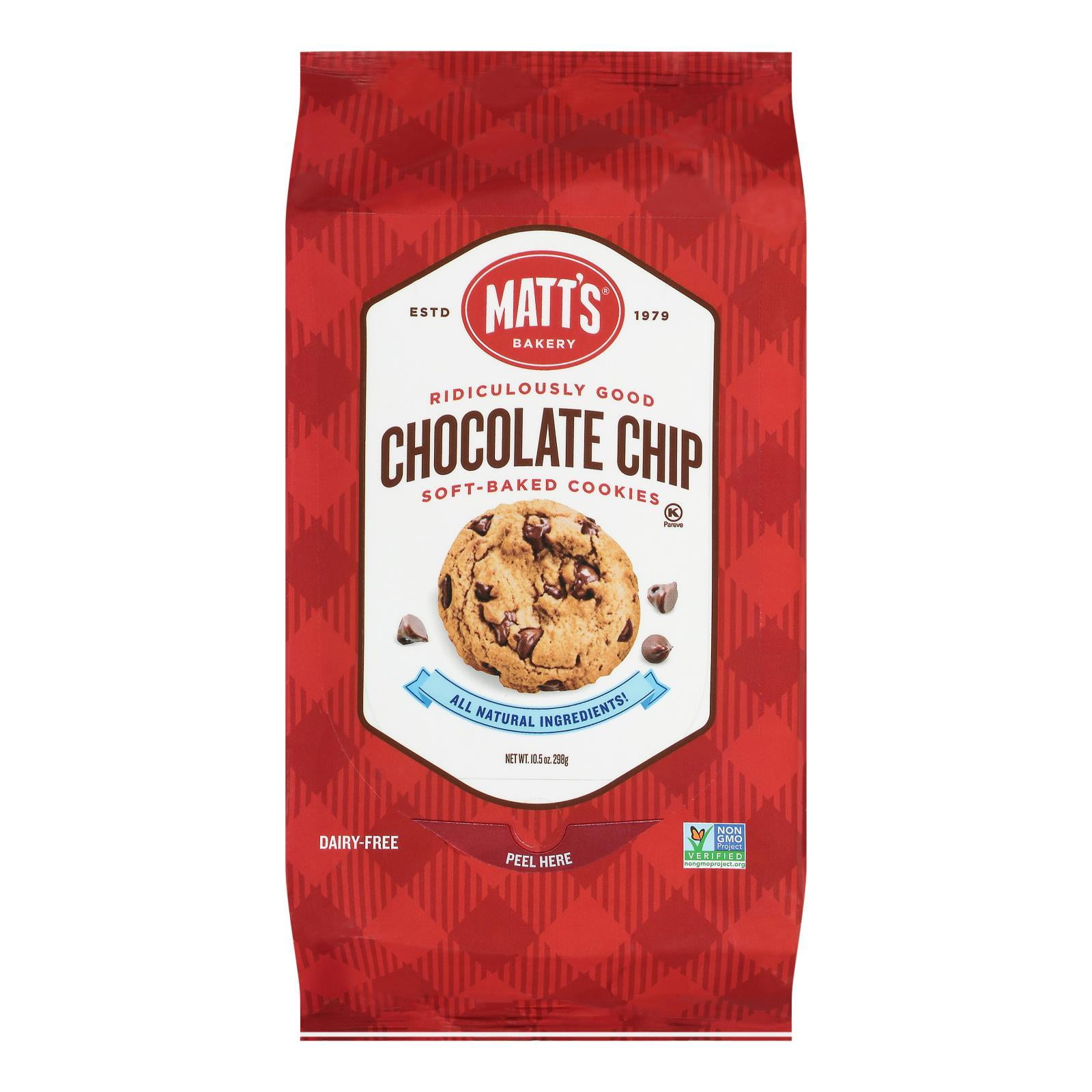 Matt's Cookies - Cookies Chocolate Chip - Case of 6-10.5 OZ - Walmart.com