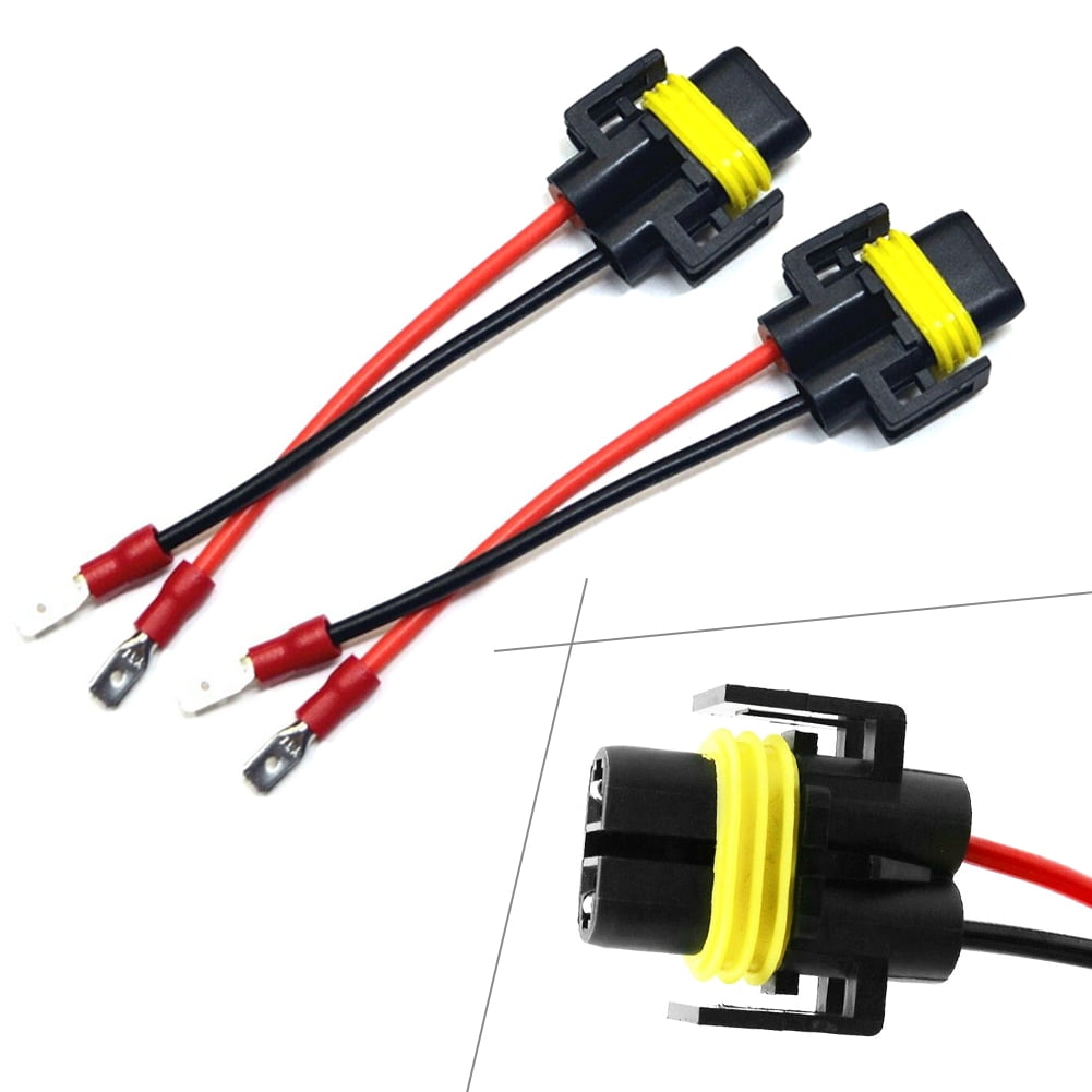 BFY 2Pcs Conversion Wire H11 To H11B Two Harness Head Light Pigtail LED ...