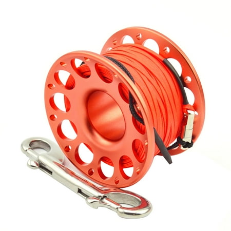 TiooDre Aluminum Alloy Coil Finger Spool Scuba Tech double ended hook ...