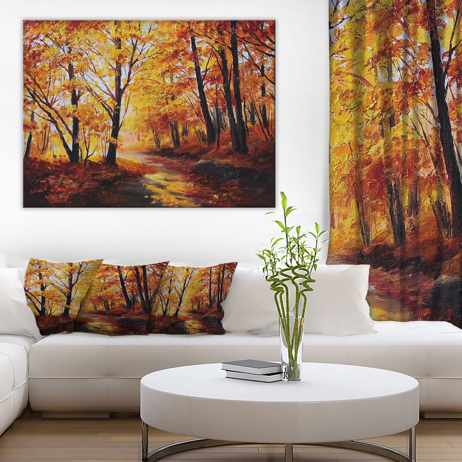 Click here for Designart Design Art Forest In Autumn Canvas Print... prices