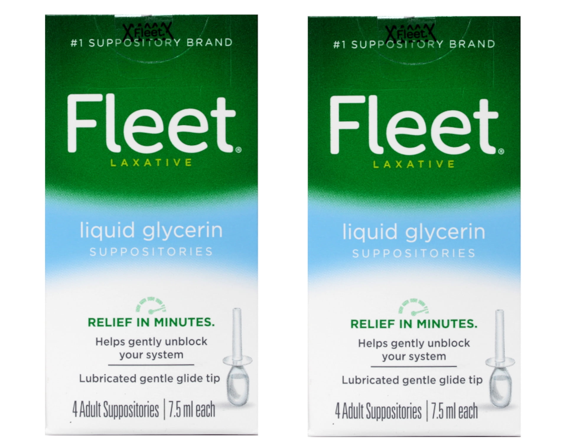 2 Pack - Fleet Liquid Glycerin Suppositories 4 Each - Walmart.com
