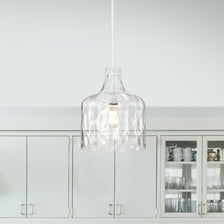 Pristin Gold Abstract Open Metal Frame 1-Light Pendant Light - Walmart.com