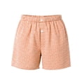 CAIVO Kids Girls Summer Casual Loose Fit Plaid Shorts Elastic Waist ...