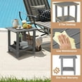 Nalone 2-Tier HDPE Adirondack Outdoor Accent Table, Weather Resistant ...