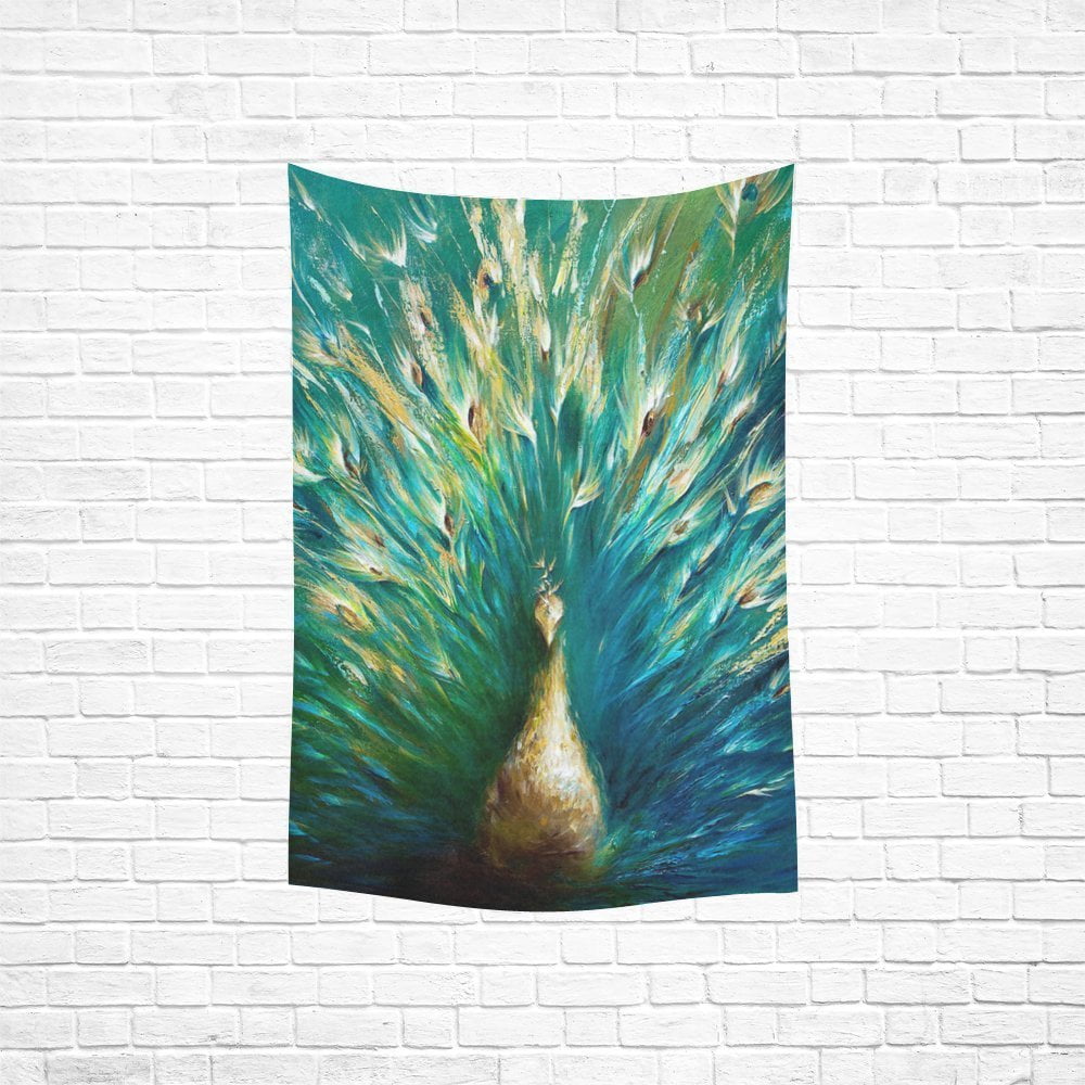 MYPOP Wall Art Peacock Hanging Wall Tapestry 40x60 inches - Walmart.com