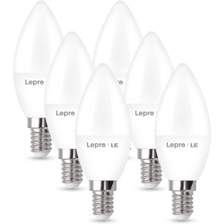 E14 LED Light Bulb, Small Edison Screw E14 Candle Bulb 4.9W 470lm, 40W ...