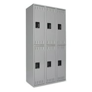Tennsco Double Tier Locker, Triple Stack, 36"W x 18"D x 72"H - Walmart.com