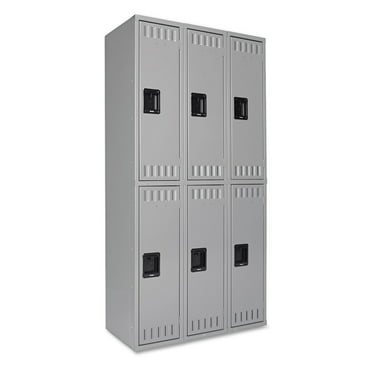 Tennsco Double Tier Locker, Triple Stack, 36"W x 18"D x 72"H - Walmart.com