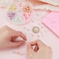 360Pcs 6 Colors Baking Painted Pearlized Glass Pearl Round Beads Mixed ...