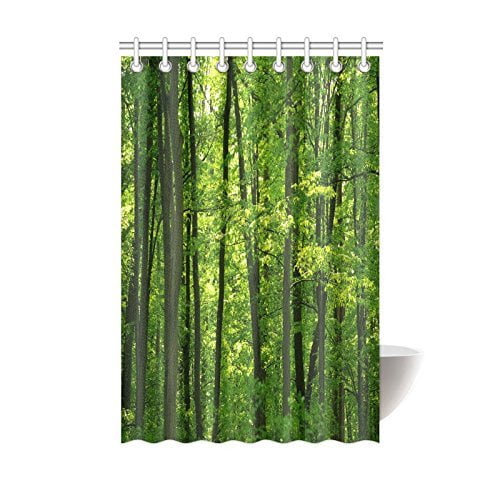 Pop Rainforest Trees Shower Curtain Set Tropical Rainforest Landscape