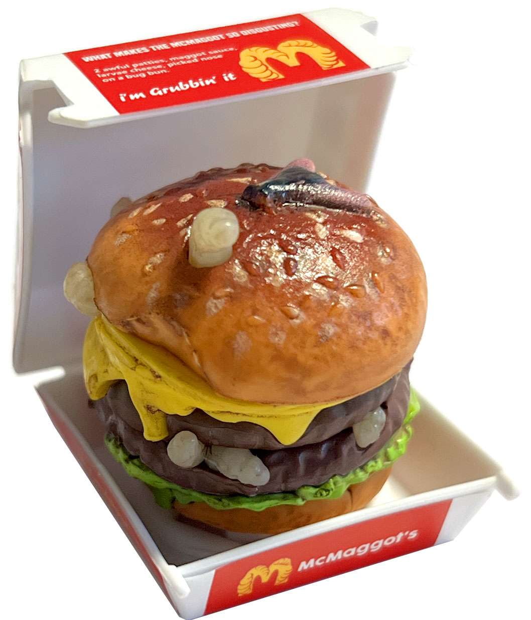 5 Surprise Mega Gross Minis McMaggot Burger Mini Toy for Kids (No ...