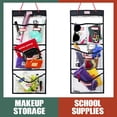 Rough Enough Clear PVC Hanging Locker Organizer with 4 Pockets for Work ...