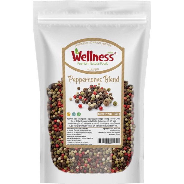 Rainbow Blend Peppercorn - Mix Pepper - Whole Black, Green, Pink and ...