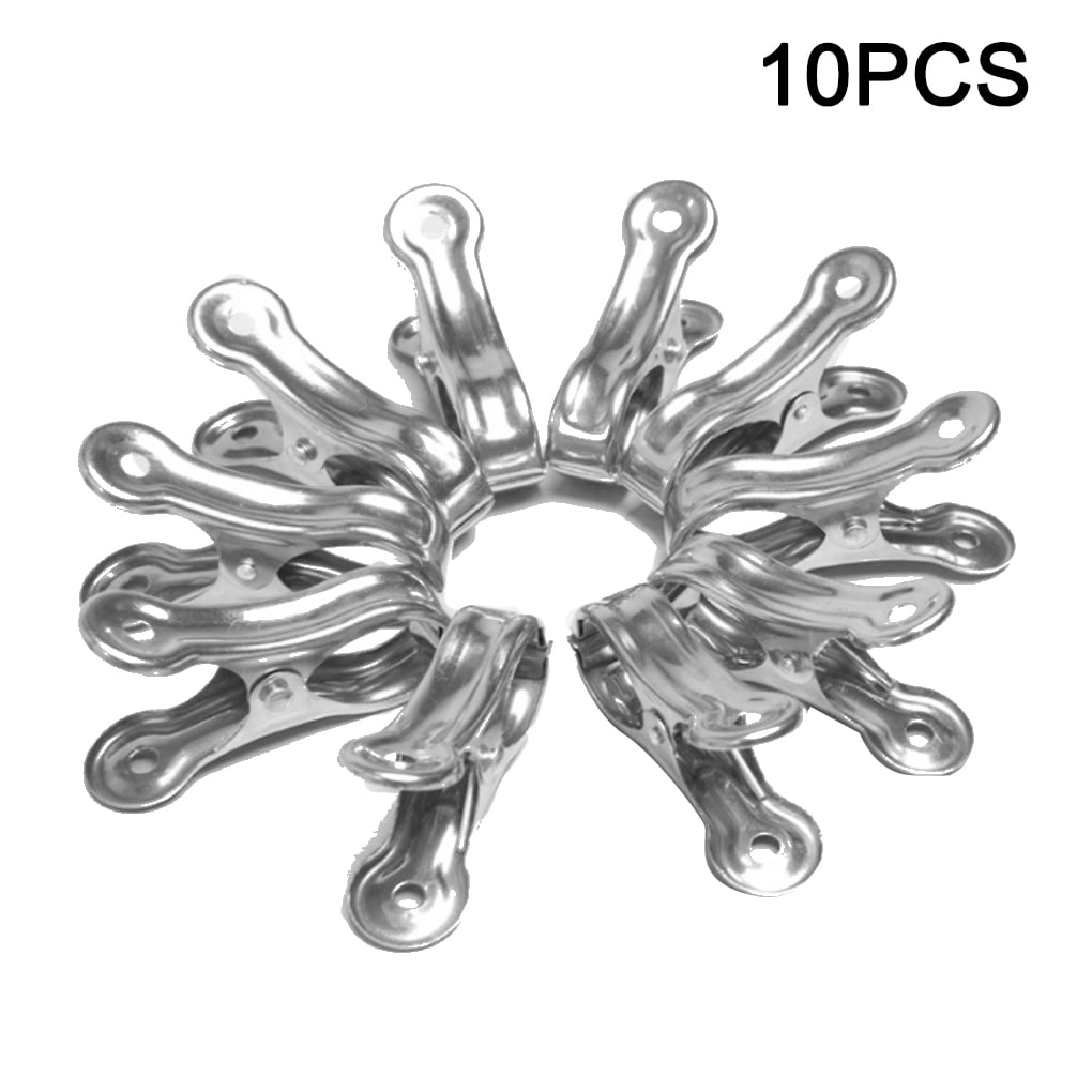 10PCS Stainless Steel Underwear Drying Rack Holder Hanging Pins Clips ...