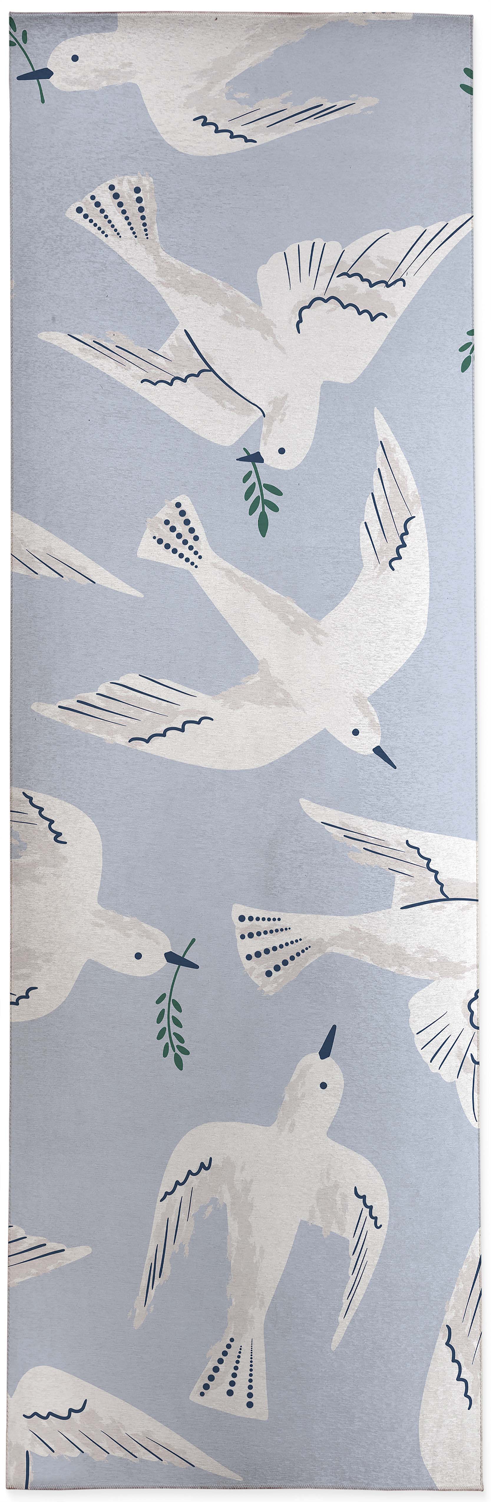 PEACE DOVES SKY Kitchen Mat By Kavka Designs - Walmart.com