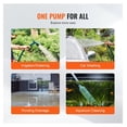 12V Water Transfer Pump 360 GPH - Portable Electric Utility Pump with ...