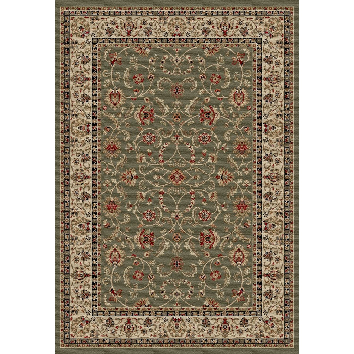 Mayberry Rug Mayberry Hometown Classic Oriental Keshan Area Rug Sage 7 ...