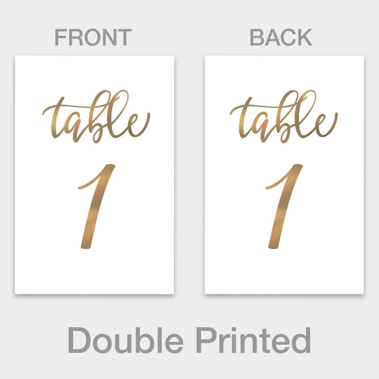 Printable Table Numbers 1 30