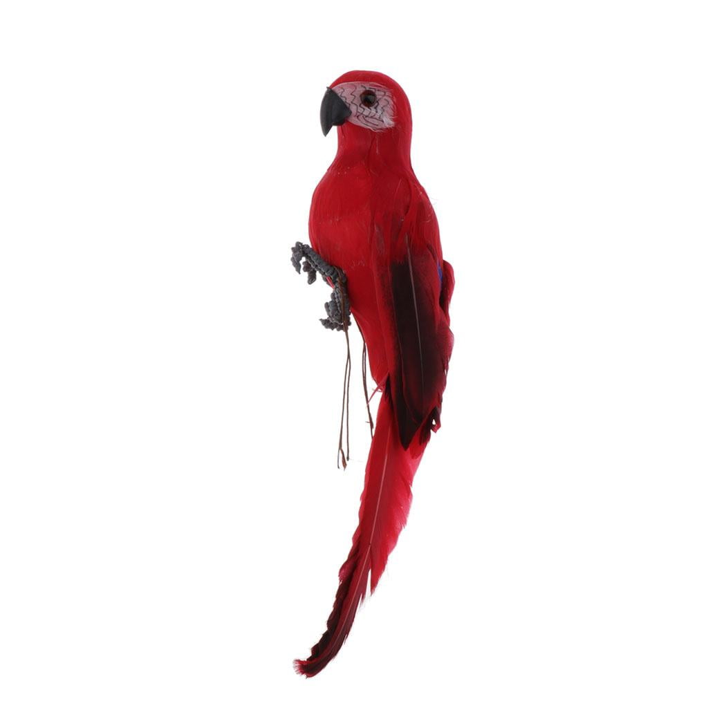 Realistic Artificial Parrot Lifelike Bird Ornament Animal Model Statues ...