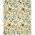 SAFAVIEH Four Seasons Christinabella Floral Area Rug, Ivory/Multi, 8' x ...