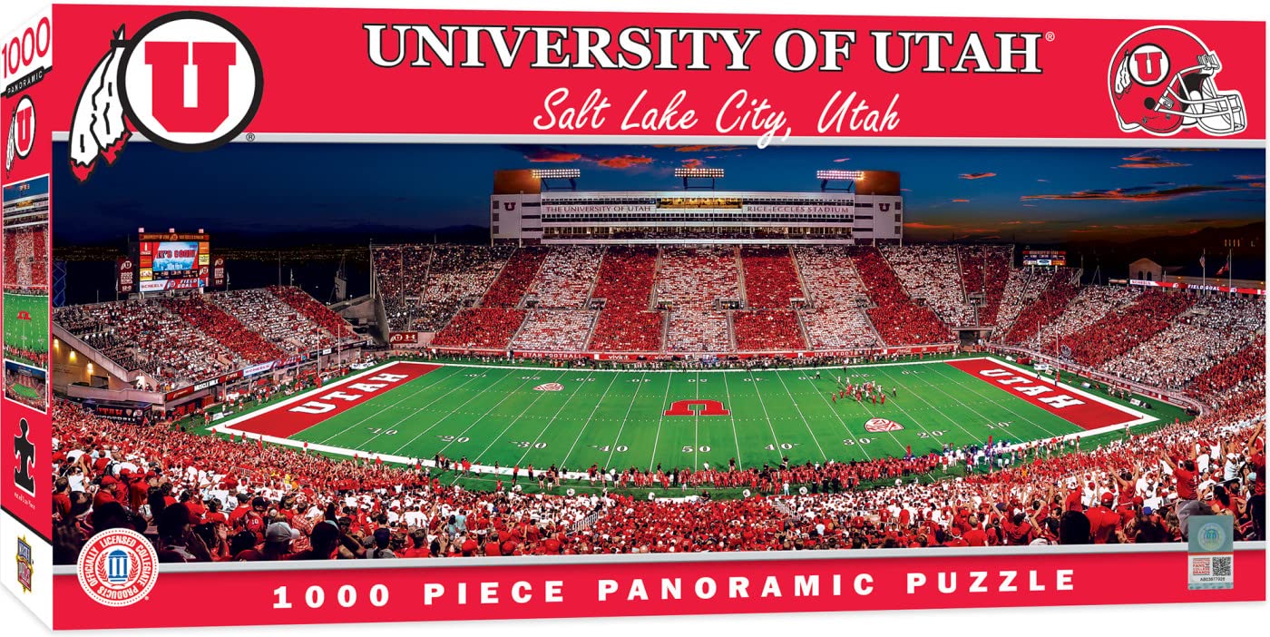 MasterPieces - 1000 Piece Jigsaw Puzzle, NCAA Utah Utes, Panoramic ...