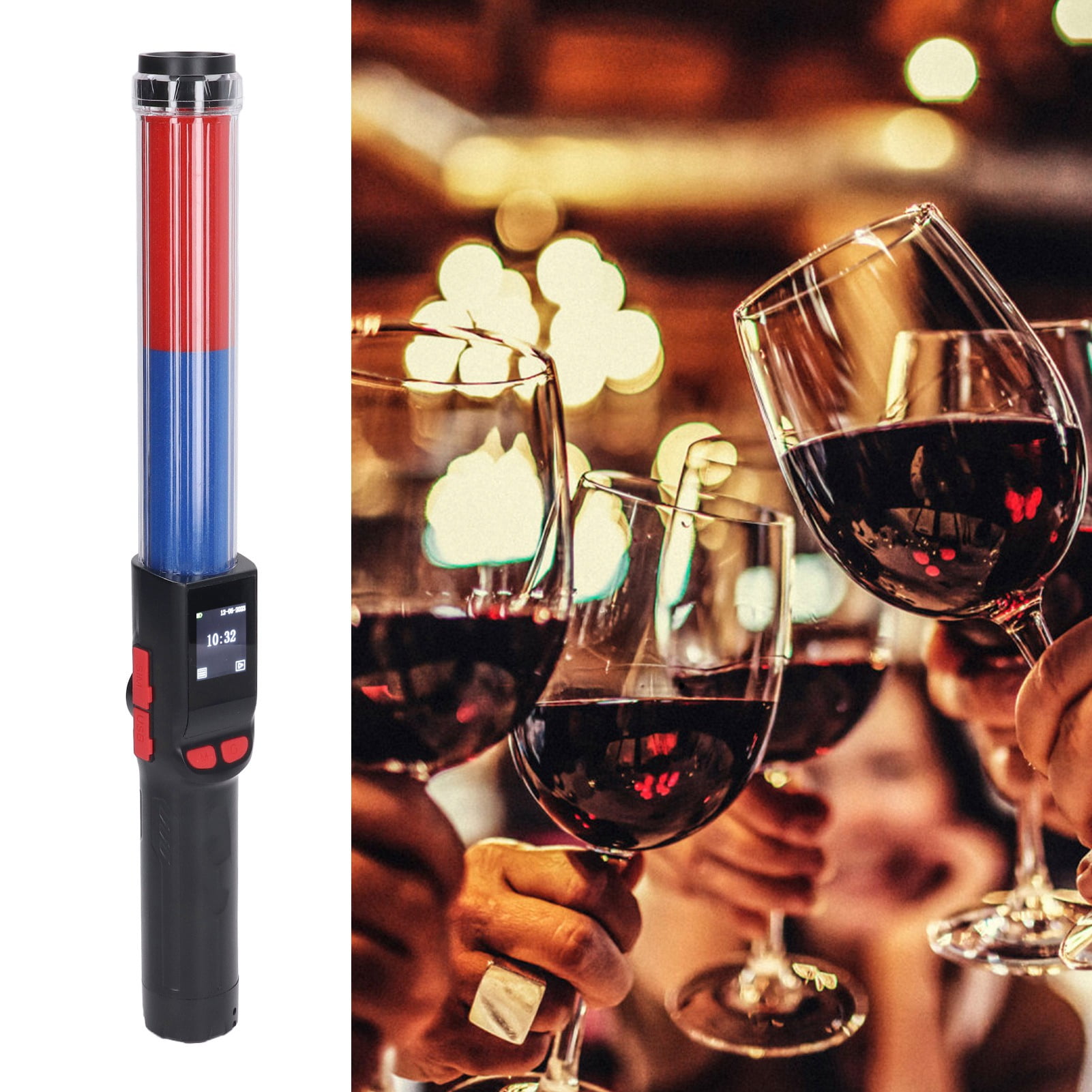Detector de alcohol ANGGREK probador de alcohol en barra brillante 0 ...