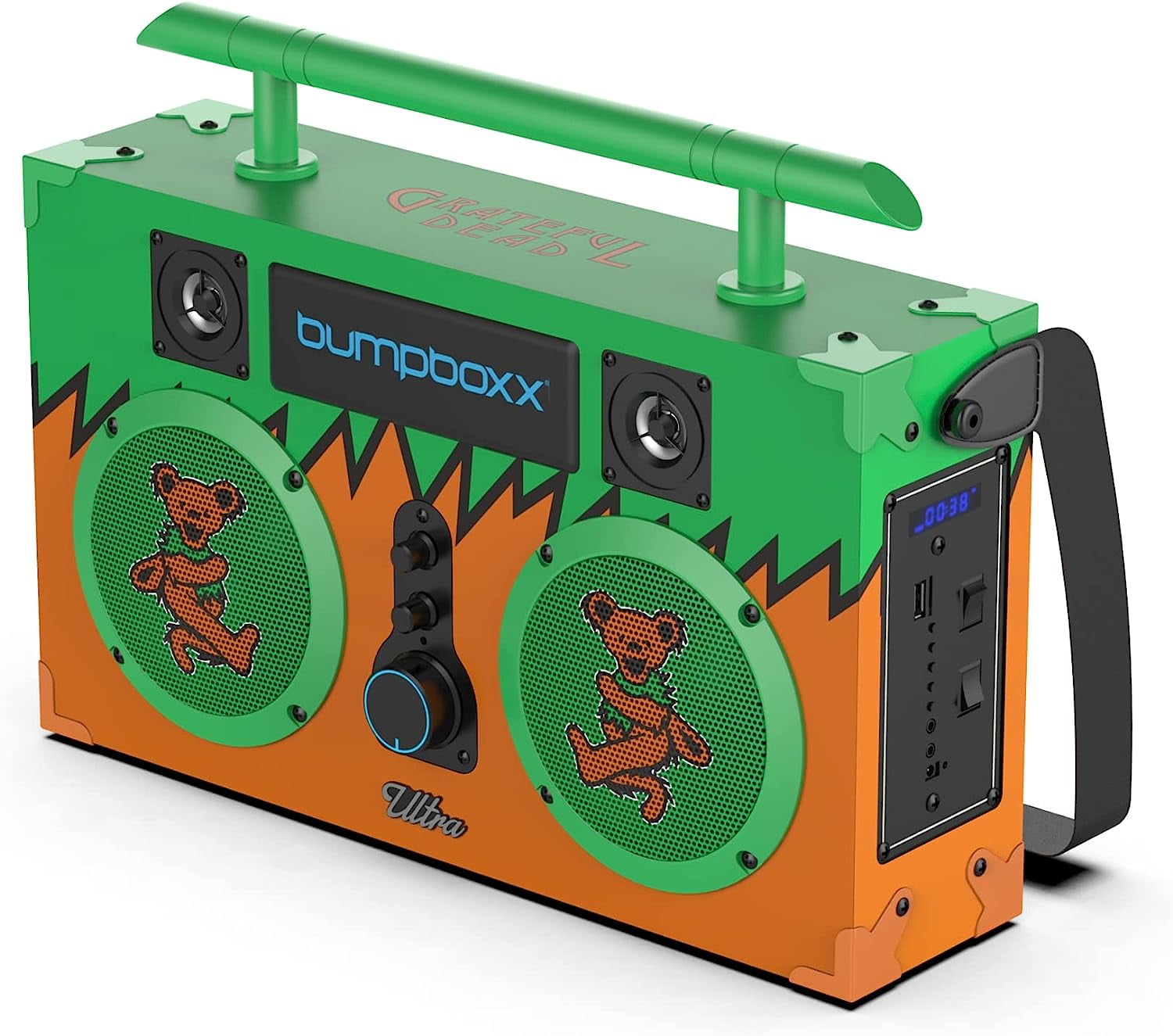 Bumpboxx Ultra Grateful Dead: Orange & Green | Retro Boombox with ...