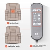 Free Shipping! MCombo Small Power Lift Recliner Chair Sofa with Massage ...