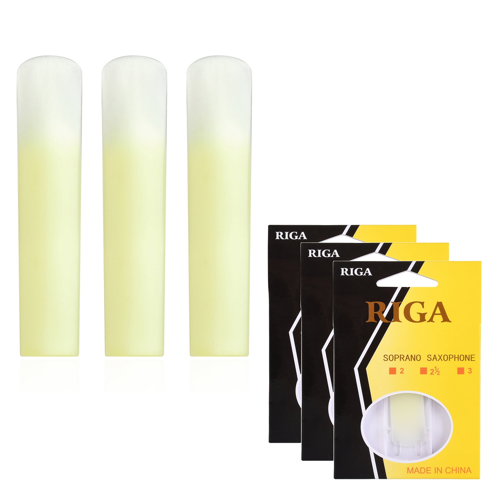 Click here for Yeacher Riga 3pcs Soprano Saxophone Resin Reed Sax... prices