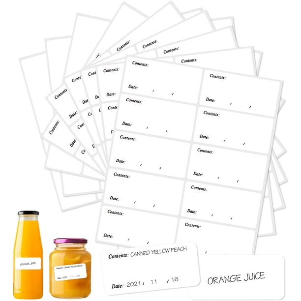 （6x3cm/2.36x1.18in）100 Pieces freezer labels,removable frozen food ...