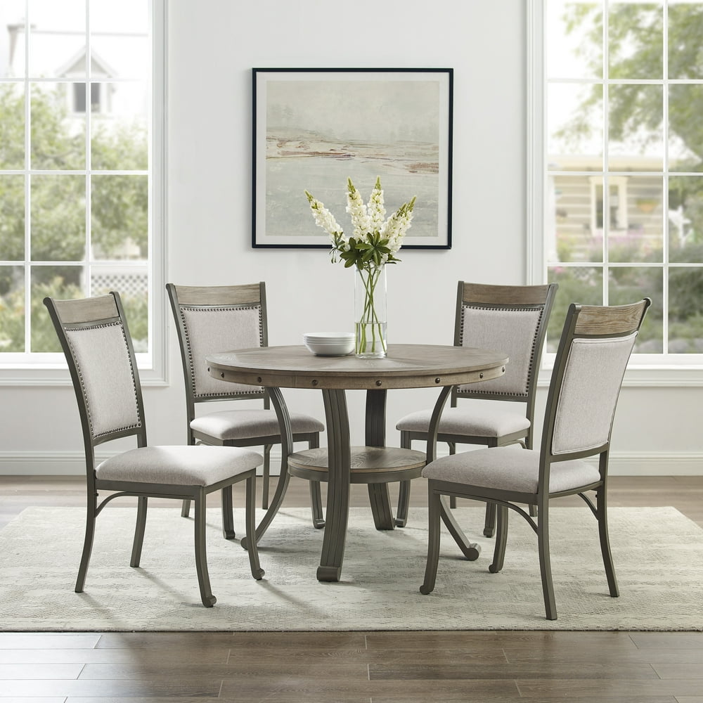 Powell Franklin 5-Piece Dining Set, Pewter - Walmart.com - Walmart.com