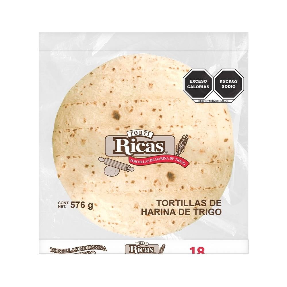 Tortillas Torti Ricas de harina de trigo 18 pzas | Walmart en línea