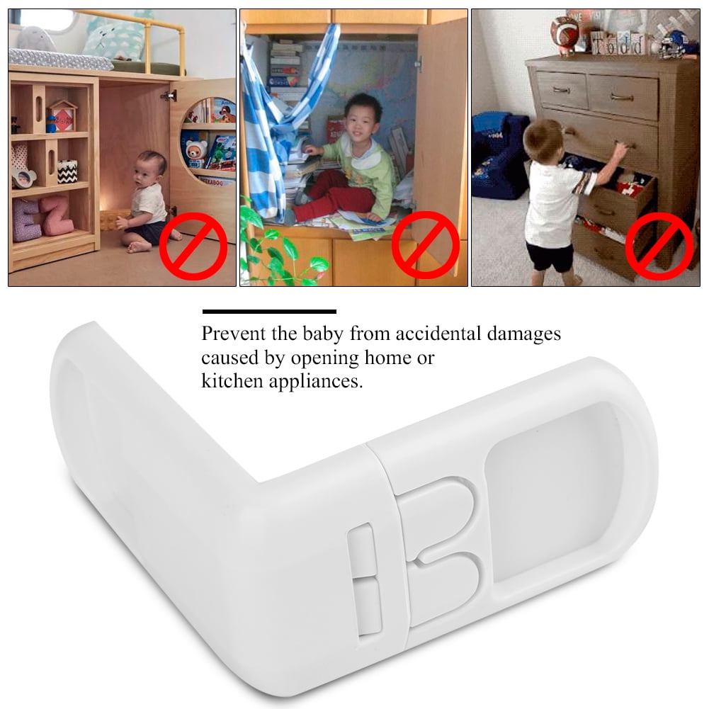 Tebru 5Pcs Cabinet Drawer Door Locks Kids Children Protect Safety Home ...