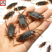 40pcs Scary Rubber Prank Fake Roaches, Realistic Plastic Bugs, Trick ...