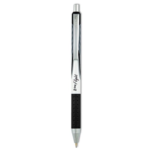 Z-Grip Flight Ballpoint Pen, Retractable, Bold 1.2 Mm, Black Ink, Black ...