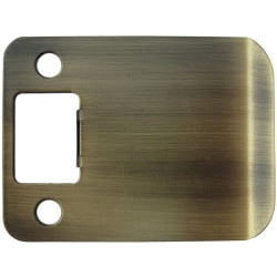 Round Corner Extended Lip Strike Plate, 2-1/4" x 2-1/2", (3" Overall ...