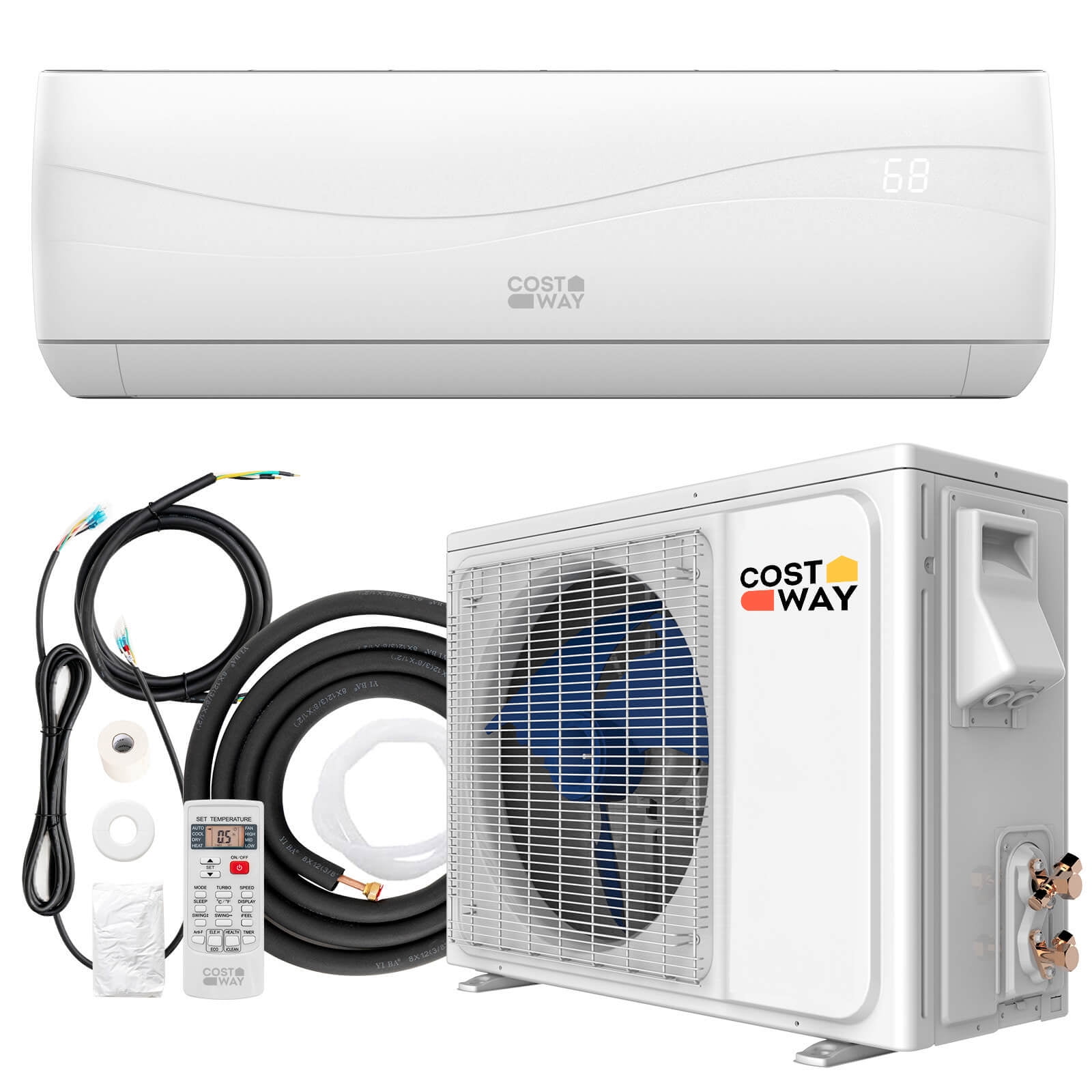 Click here for Costway 12000 Btu Mini Split Air Conditioner &heat... prices