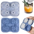 Clearance Under $5, 1 Pack Owl Shaped Silicone Ice Cube Tray, 4-Cavity ...